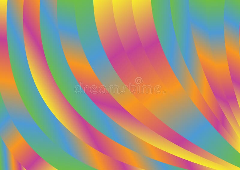 Colorful Curved Stripes Gradient Background Vector Graphic Stock Vector ...