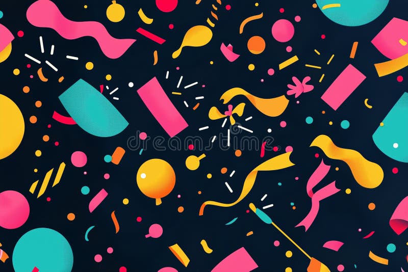 Colorful Curves and Geometric Shapes. Fun and Colorful Geometric ...