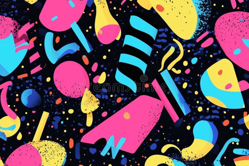 Colorful Curves and Geometric Shapes. Fun and Colorful Geometric ...