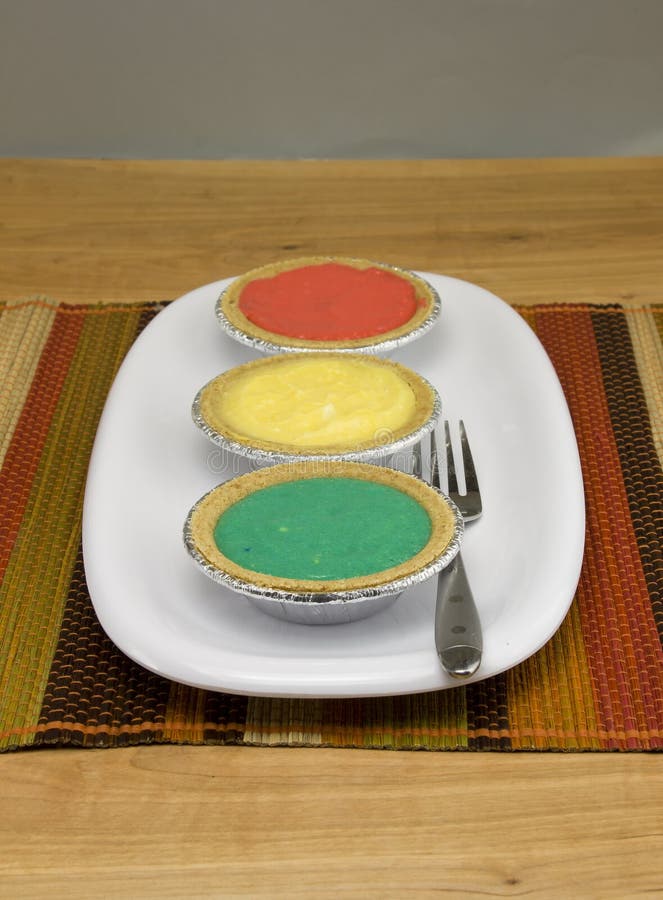 Colorful custard pies stock photo. Image of tart, custard - 11671462
