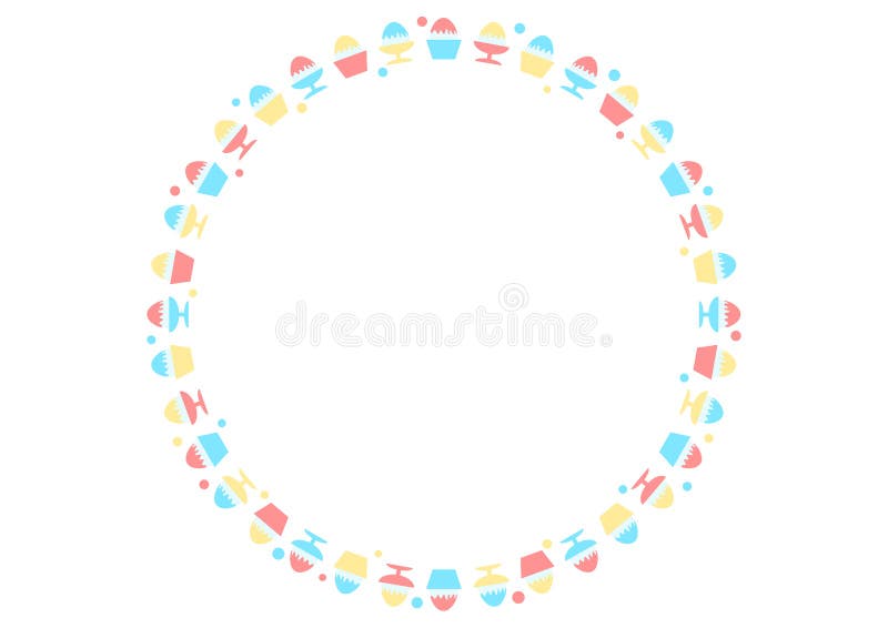 Shaved Ice Frame Pattern Stock Illustrations – 15 Shaved Ice Frame ...