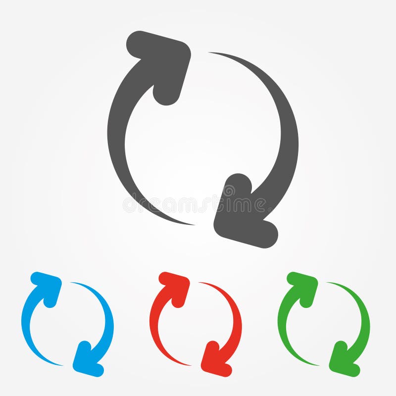 Colorful cycle arrows. stock vector. Illustration of plan - 40735666