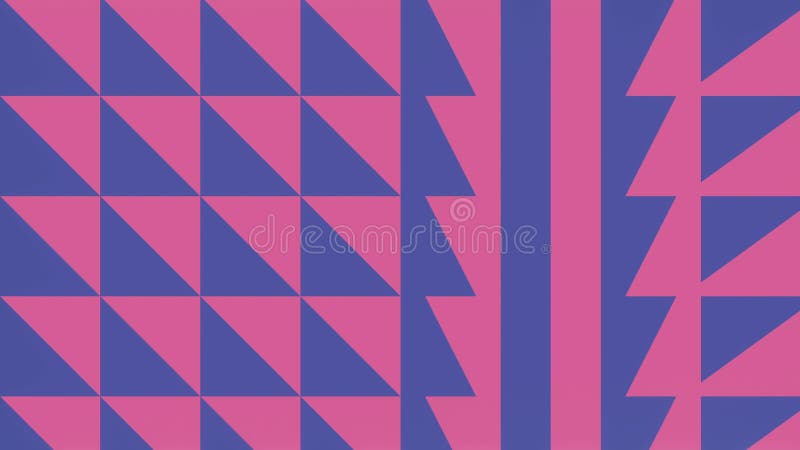 Background with Transformation of Geometric Shapes. 3d Rendering Loop ...