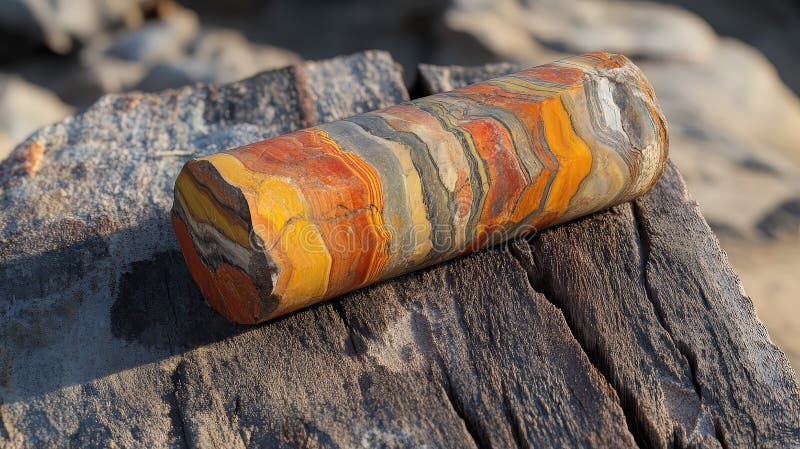 Cylindrical Sandstone Core Sample Stock Illustrations – 5 Cylindrical ...