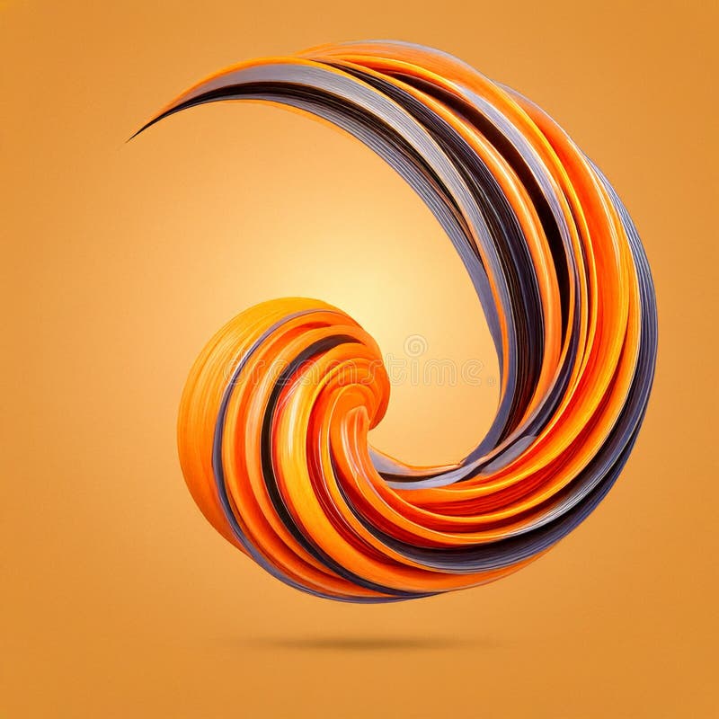 Colorful 3D Abstract Shapes. Bright Organic Forms. Glossy Surfaces ...