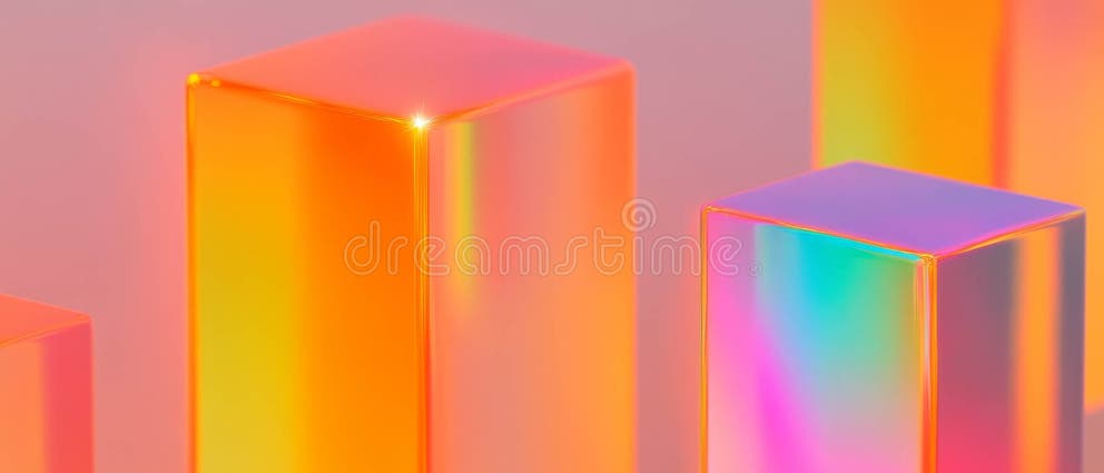 Data Distribution Visualized through Vibrant Abstract 3D Box Plots for Statistical Analysis ...