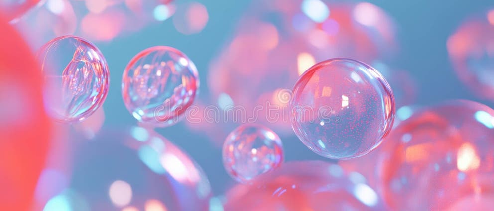 Colorful 3D Bubble Charts with Dynamic Data Points Illustrating ...