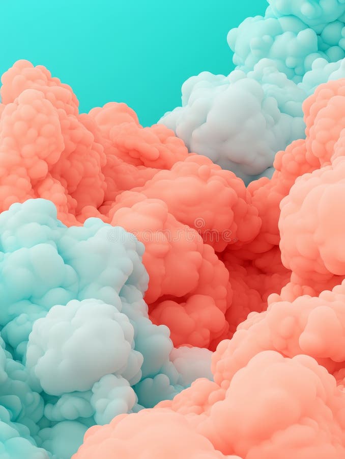 Colorful 3D Clay Pastel Design for Creative Brainstorming and Artistic ...