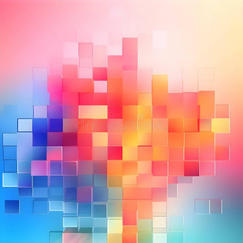 Colorful 3d Cubes As Abstract Background Wallpaper Stock Vector ...