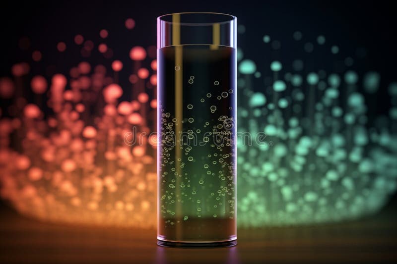 Colorful 3D Illustration Depicting the Process of Diffusion in a Beaker ...
