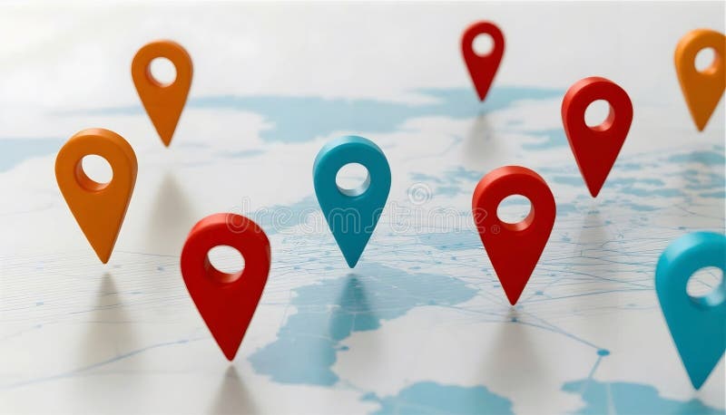 Map Pins Orange Stock Illustrations – 1,188 Map Pins Orange Stock ...