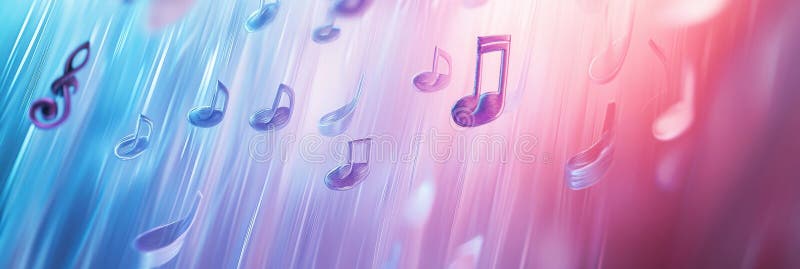 Musical Notes Cascade Vibrant Abstract Motion Stock Photos - Free ...