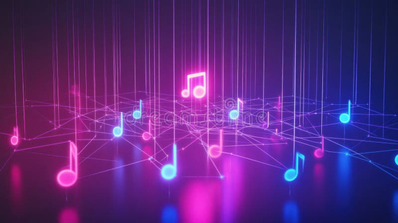 Music Notes Connected Network Stock Photos - Free & Royalty-Free Stock ...