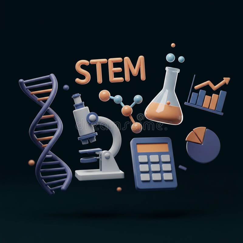Stem Education Dark Background Stock Illustrations – 769 Stem Education ...