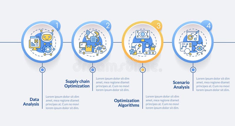 Overproduction Layout with Thin Line Icons Concept Stock Vector ...