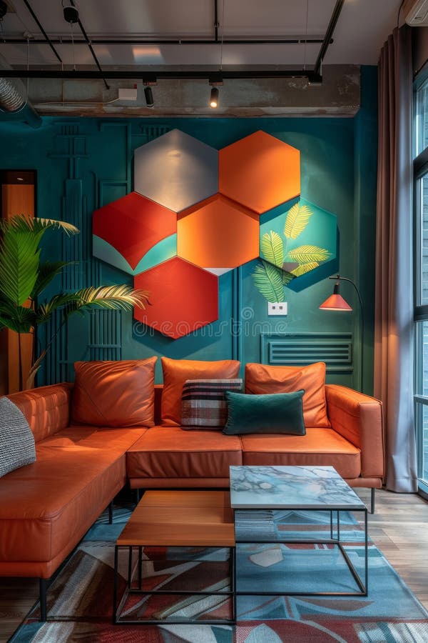 Colorful 3d Parallelogram Wall Panels with Hexagon Geometry Pattern for ...