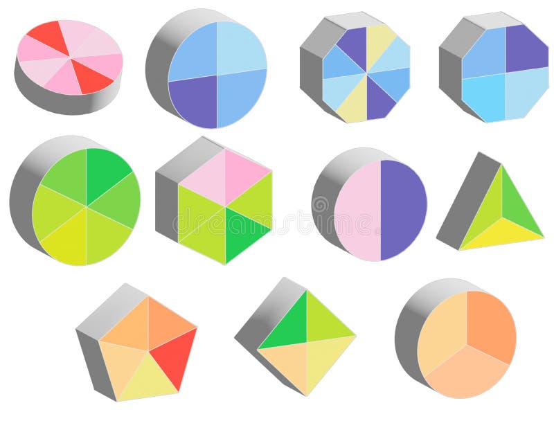 Colorful 3D Pie Chart Clipart Stock Vector - Illustration of lines ...