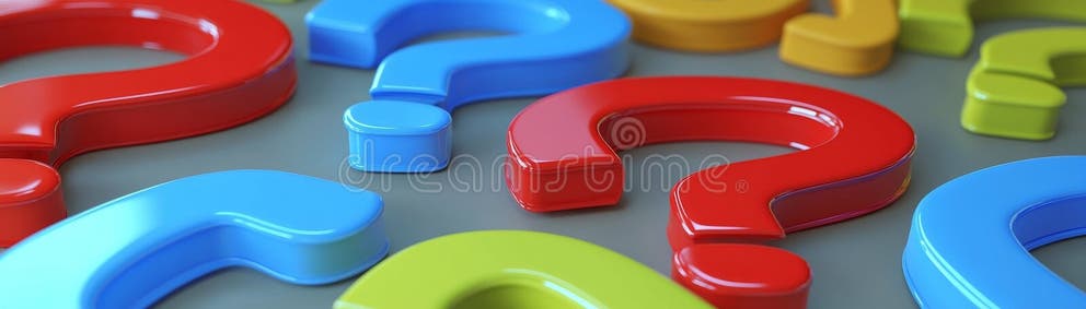 Colorful 3D Question Marks Composition, Design, Inquiry, Riddle,Mystery ...