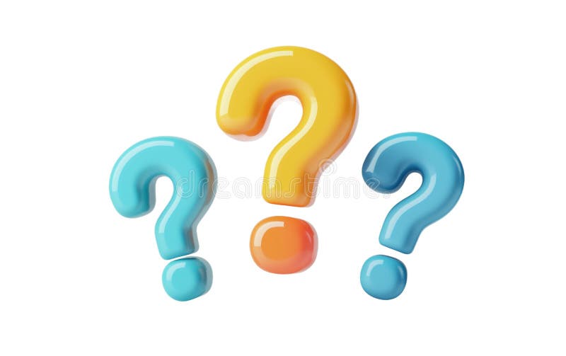 Colorful 3D Question Marks Enigma: a Visual Representation of Inquiry ...