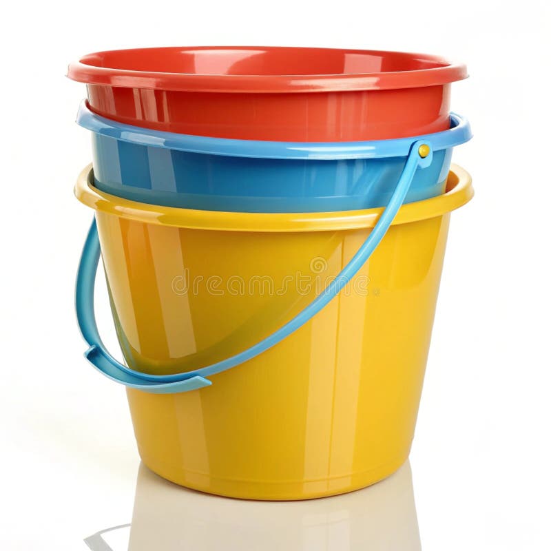 Stackable Beach Pail 3D Render Stock Illustration - Illustration of ...
