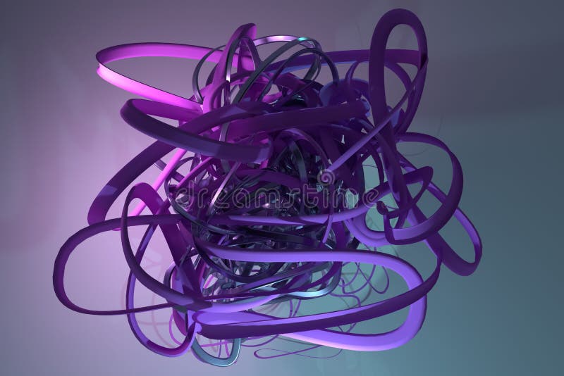 Abstract CGI Composition, String Backdrop Virtual Paper Frame ...