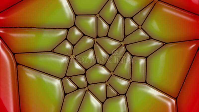 Colorful 3d Rendering Loop Animation of a Vibrant Organic Structure 4K ...