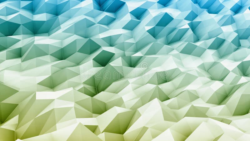 A Colorful 3d Rendering of Low Poly Background Stock Illustration ...