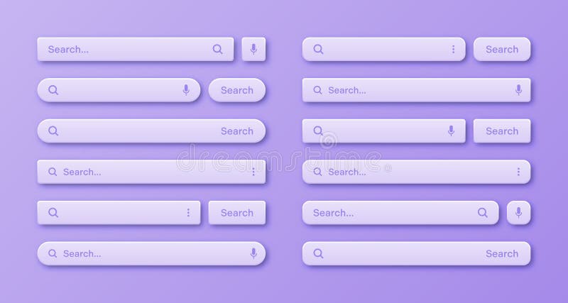 Search Bar Templates Stock Illustrations – 8,416 Search Bar Templates ...