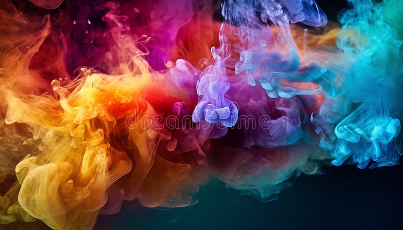 Colorful 3D Smoke Explosion Abstract Concept, Creative Wallpaper ...