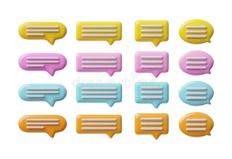 Multiple Speech Bubble Stock Illustrations – 829 Multiple Speech Bubble ...