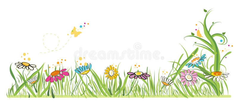 Daisy Field Hand Drawing Engraving Illustration Isolated on Whit Stock ...