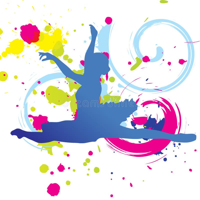 Colorful Dance Graphic stock vector. Illustration of celebration - 4931368