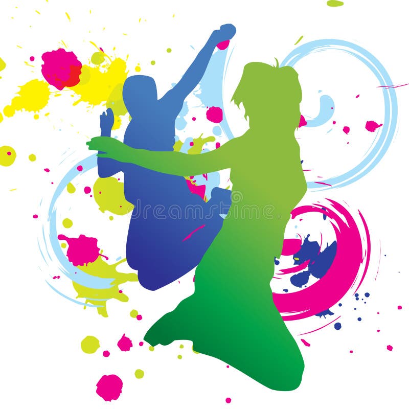 Dancing Colors Vector Dance Dance Party Vector Vector Download