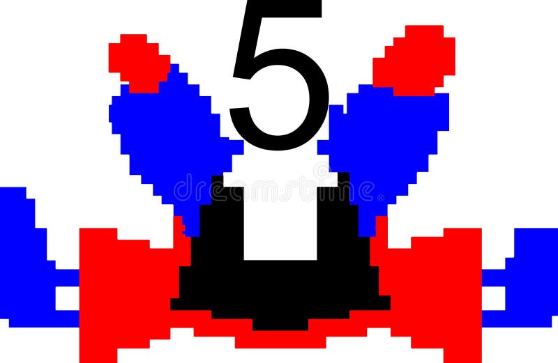 Colorful Dancing Number Abstract Background Computer Generated Image ...