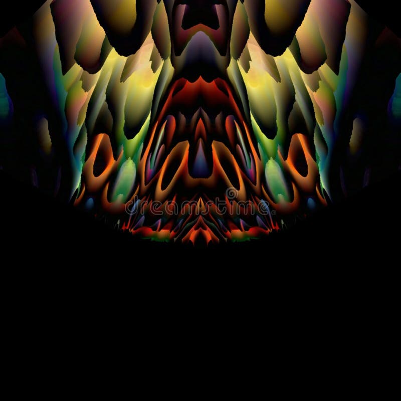 Colorful 1 Dark Meets Light Stock Illustration - Illustration of ...