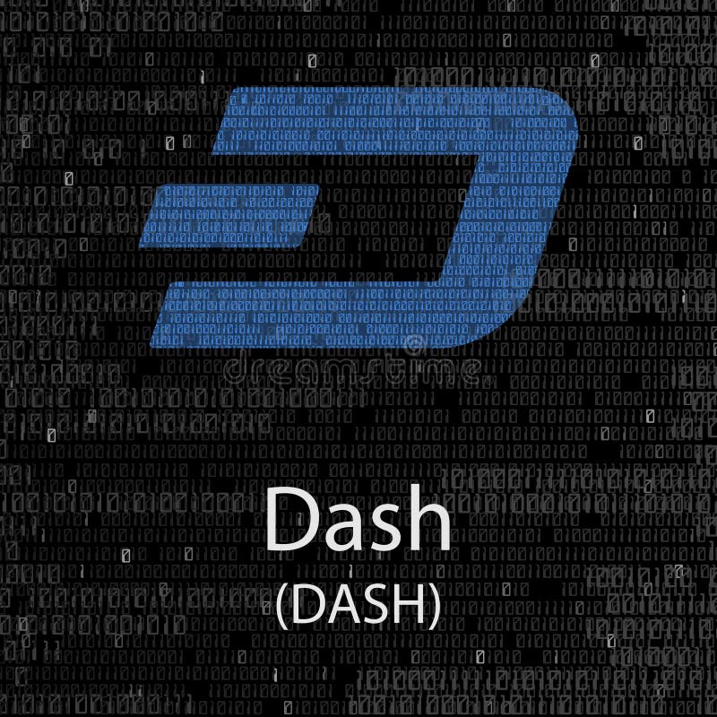 Dash Cryptocurrency Statistics Chart Showing Various Visualizati Stock ...