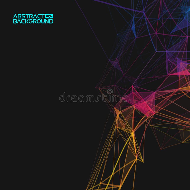 Colorful Data Abstract Infographic Data Sorting Color Flow Bigdata Abstract Plexus Vector