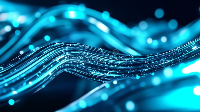 Colorful Data Flows Create a Visual of Digital Connectivity and ...