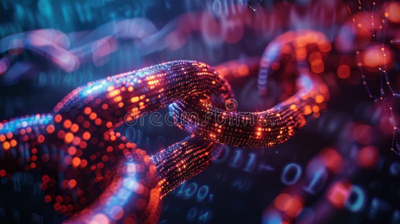 Vibrant Digital Data Streams in Motion Creating a Futuristic Abstract ...