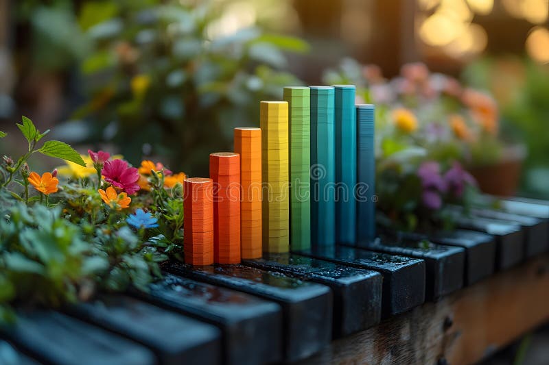 Colorful Data Visualization in Garden Setting for Creative Design ...