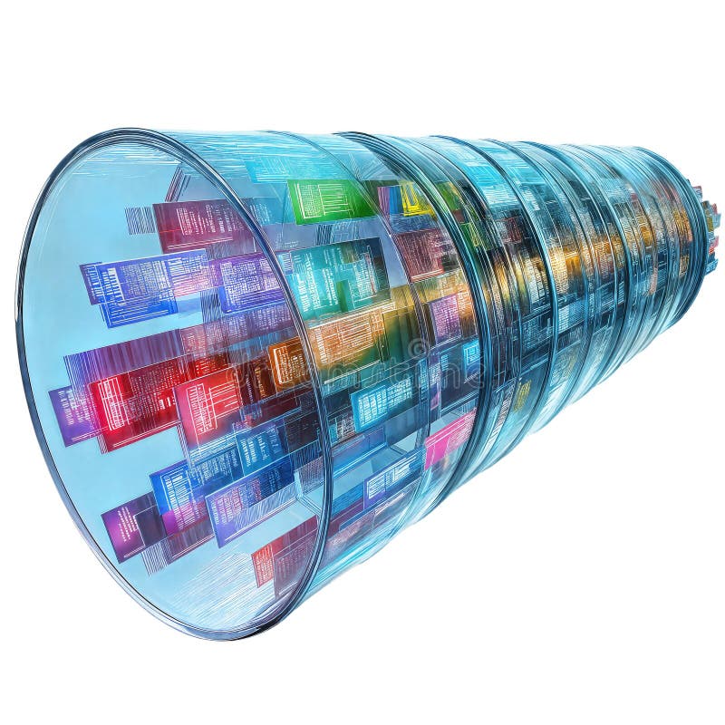 Colorful Data Visualization Tunnel Showcasing Vibrant and Dynamic ...