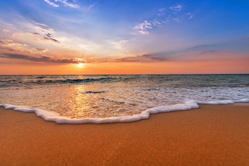 Colorful Dawn Over the Sea. Stock Photo - Image of colorful, dawn: 86996844