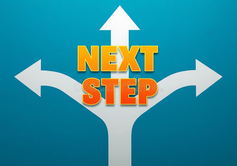 Colorful Decision Making Forked Arrow Next Step Illustration Stock ...