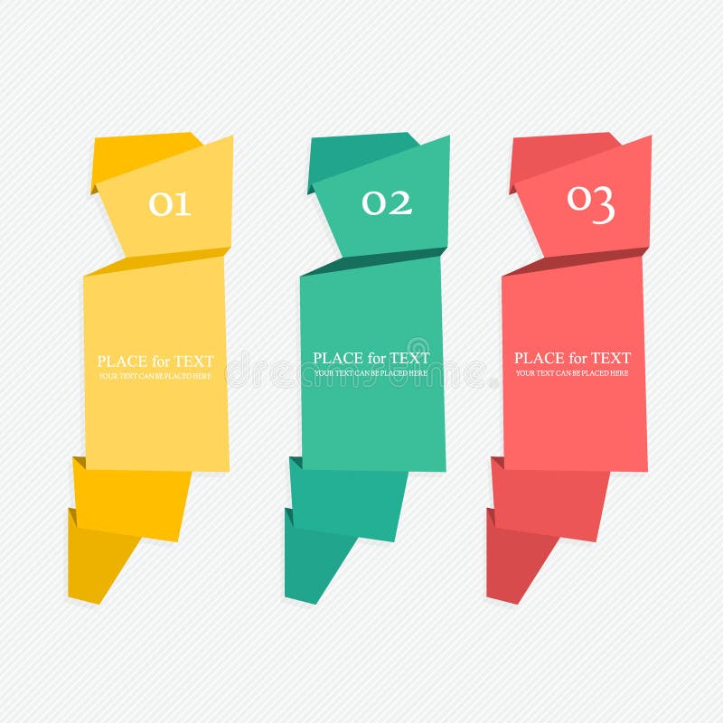 Colorful and Decorated Paper Banners Stock Vector - Illustration of ...