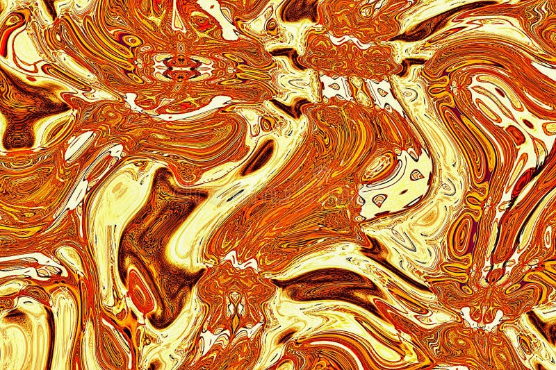 Colorful Decorative Abstract of Liquified Image Stock Illustration ...