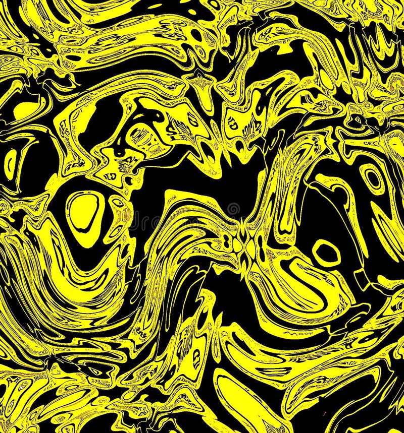 Colorful Decorative Abstract of Liquified Image. Stock Illustration ...