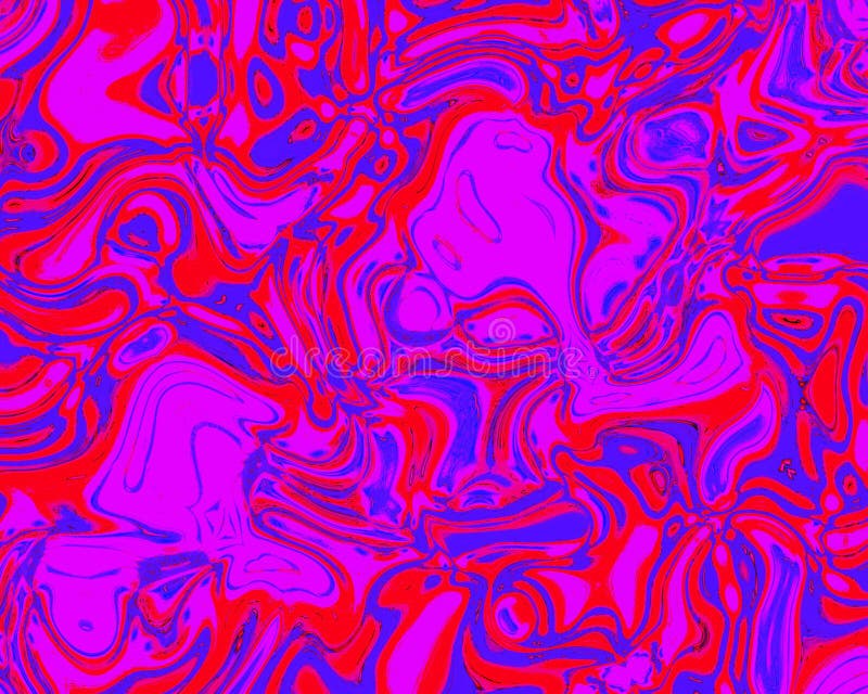 Colorful Decorative Abstract of Liquified Image Stock Illustration ...