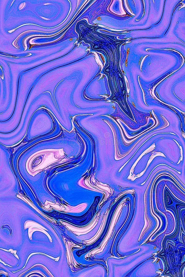Colorful Decorative Abstract of Liquified Image Stock Illustration ...