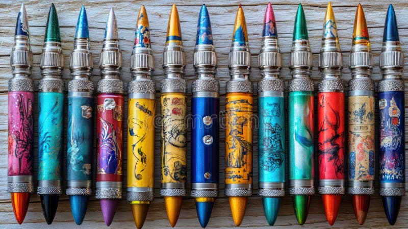 Colorful Decorative Bullets Stock Illustration - Illustration of ...