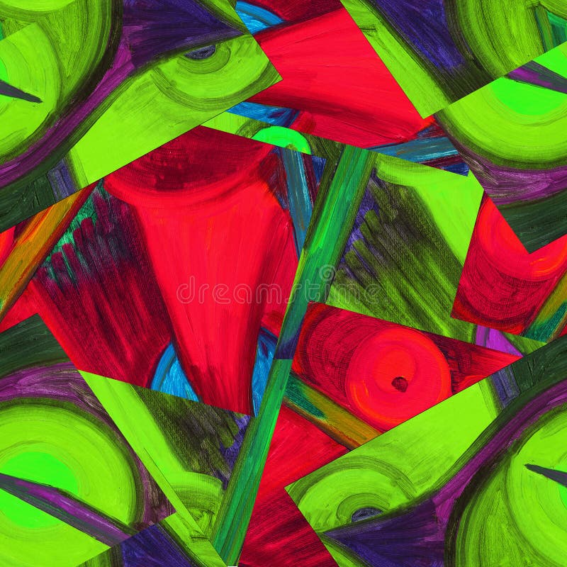 Colorful Decorative Form. Seamless Pattern. Stock Illustration ...